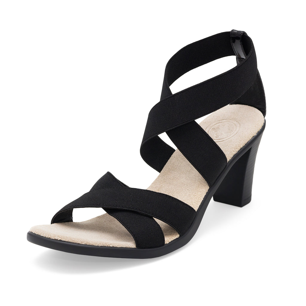 Sumatra - Criss Cross Strap Heels with Ankle Support