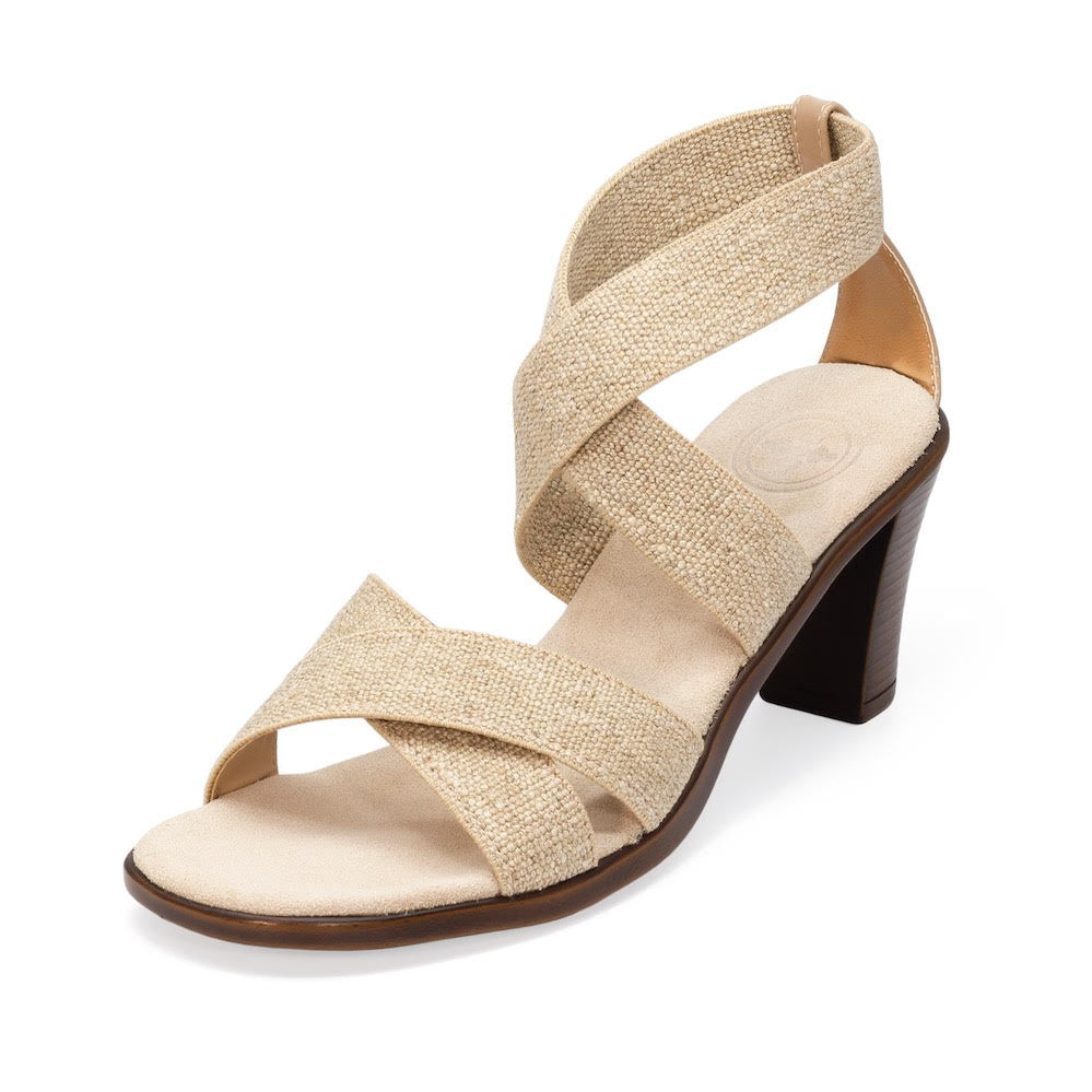 Sumatra - Criss Cross Strap Heels with Ankle Support